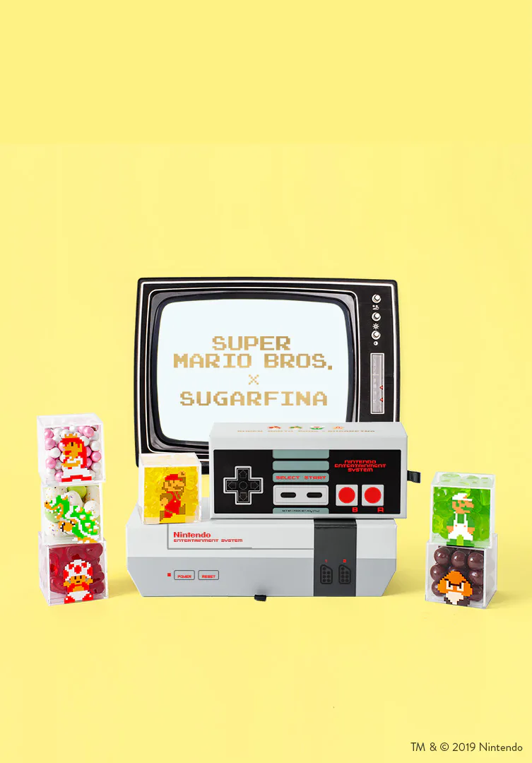 This Nintendo x Sugarfina Candy Collection Will "Power Up" Your Nostalgia