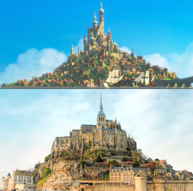 9 Disney Princess Castles Inspired By Real-Life Places That Are Bibbidi ...