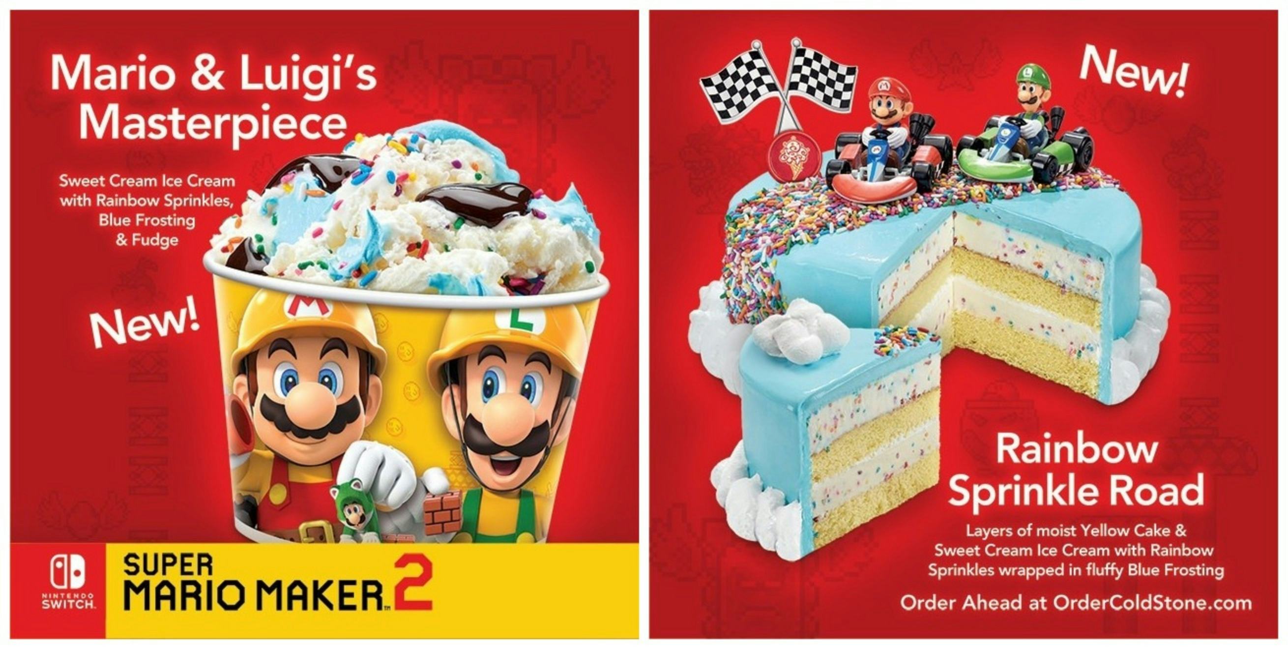 Cold Stone Creamery's 'Super Mario'-Themed Ice Cream Treats Are A '90s ...