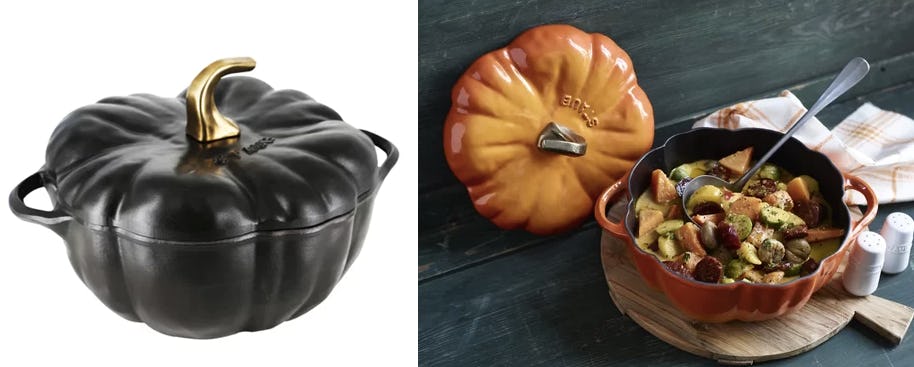 This Pumpkin-Shaped Dutch Oven Is Fall Food *Goals* & It's Currently On ...