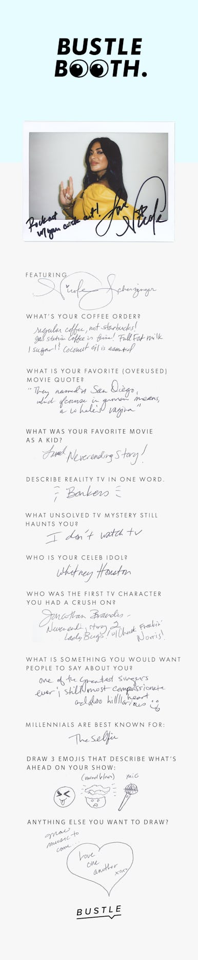 'The Masked Singer' Judge Nicole Scherzinger Takes On The Bustle Booth