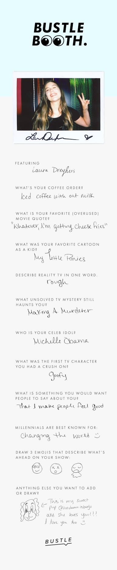 'The Politician' Star Laura Dreyfuss Takes On The Bustle Booth