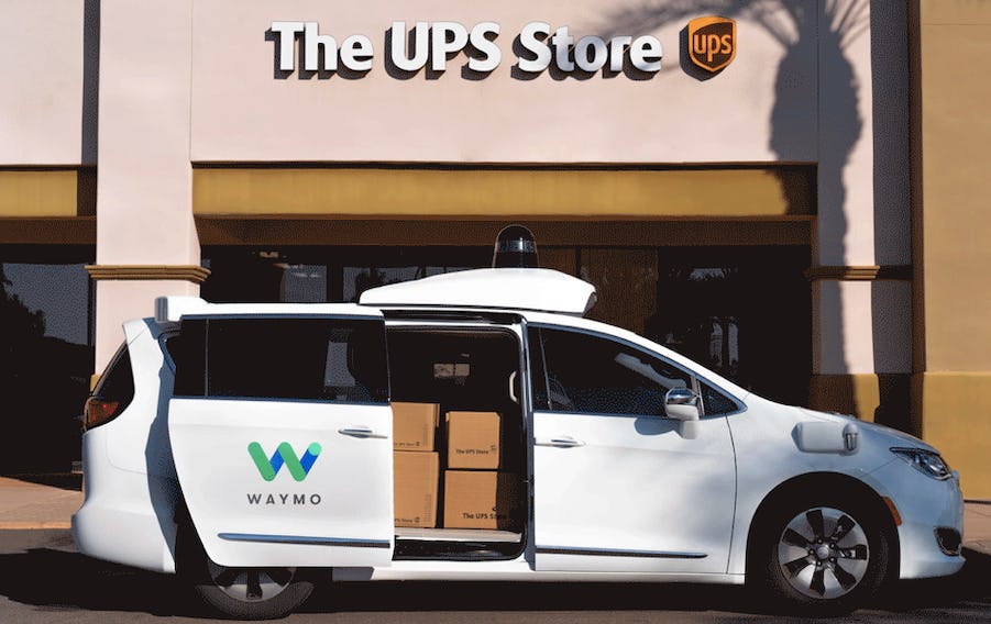 Waymo's autonomous minivans will help UPS deliver packages in Arizona
