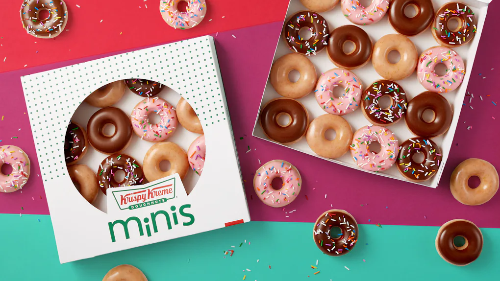 Krispy Kreme s New Mini Doughnuts Are Bite Size Versions Of Your Faves Krispy Kreme s New Mini Doughnuts Are Bite Size Versions Of Your Faves