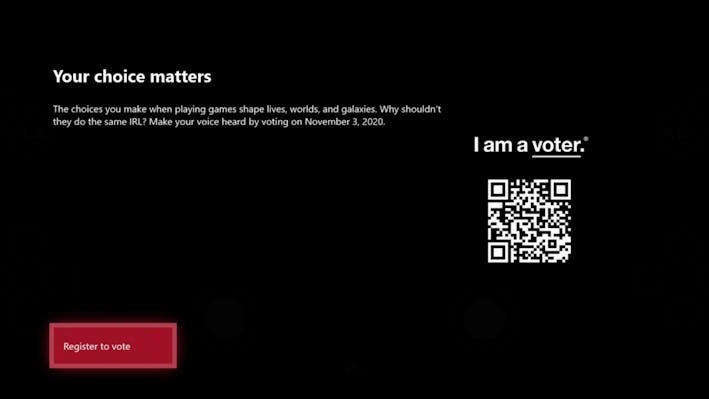 Microsoft is pushing Xbox gamers to vote