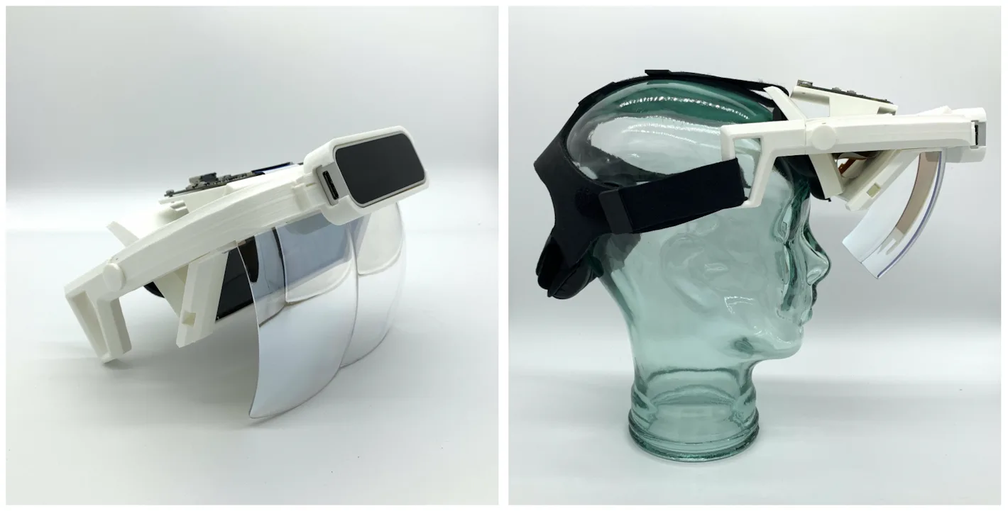 This guy made an AR headset using off-the-shelf components