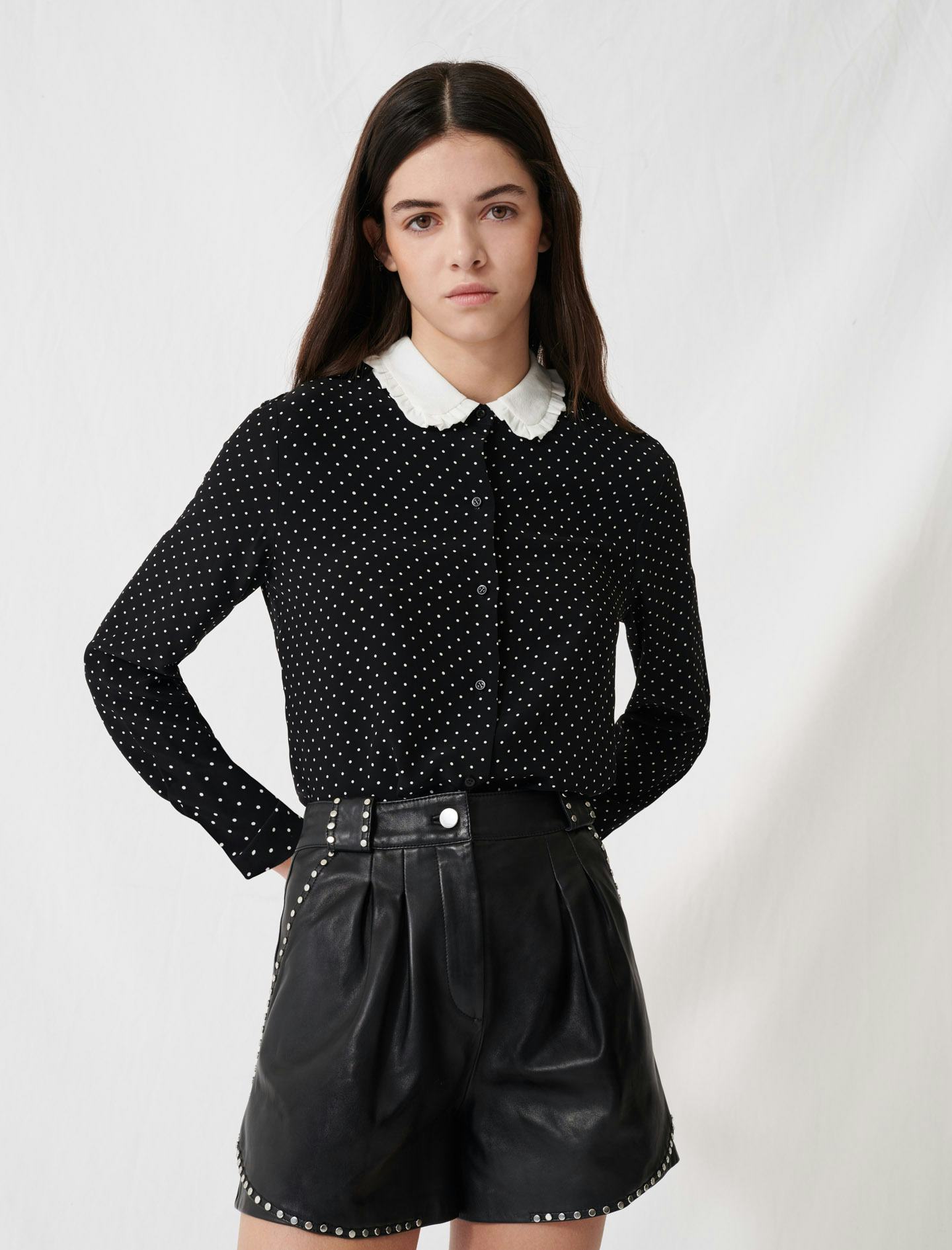 Statement Collar Tops With Ruffles, Ties, & More For Fall 2020
