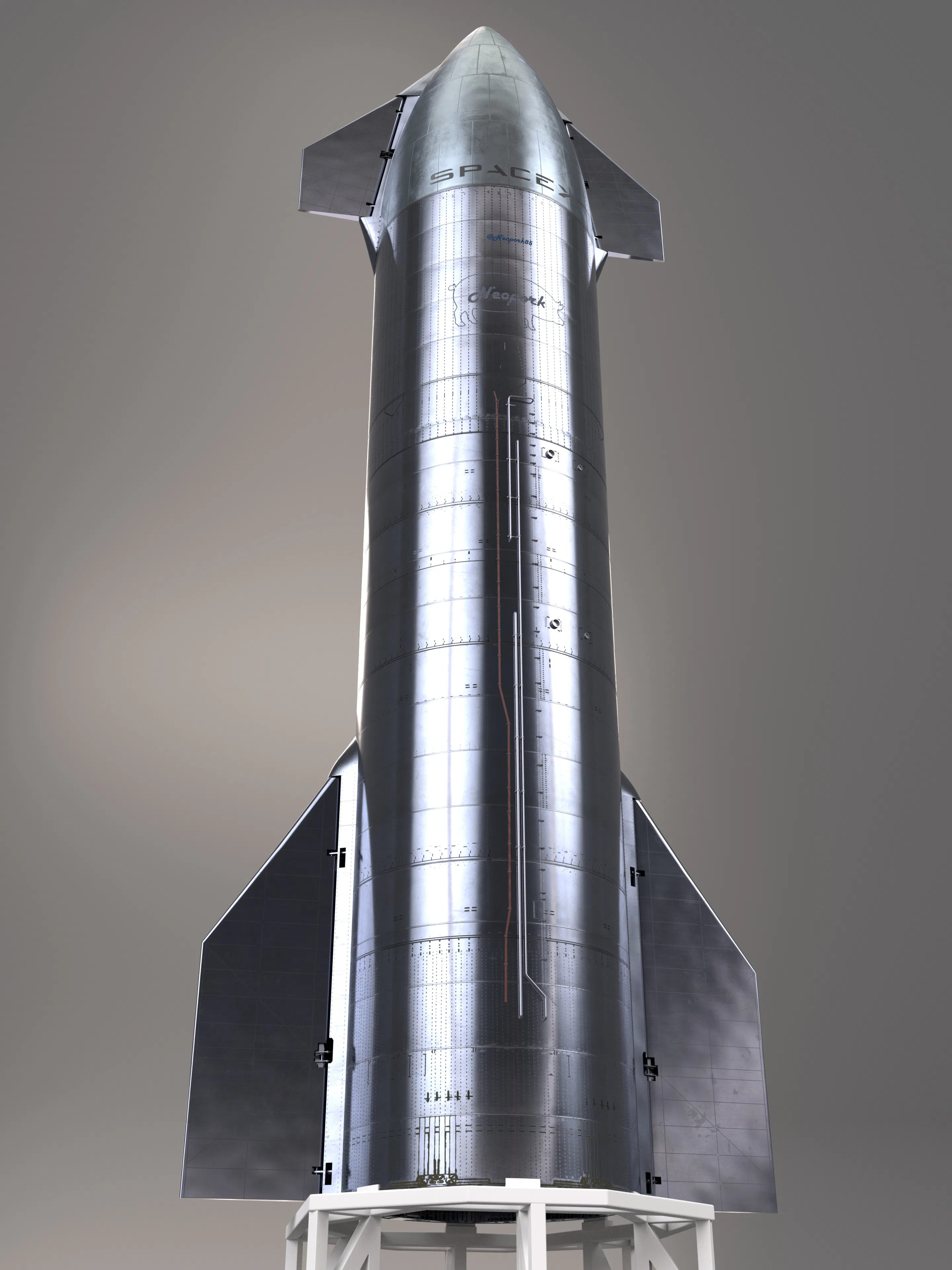 SpaceX Starship: Elon Musk responds to impressive render of future launch