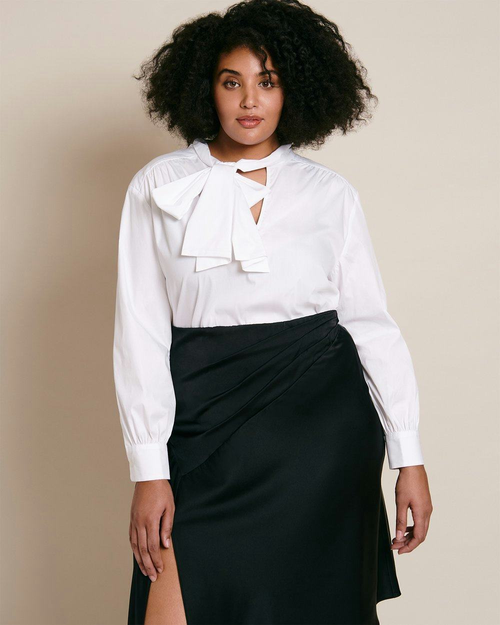Statement Collar Tops With Ruffles, Ties, & More For Fall 2020