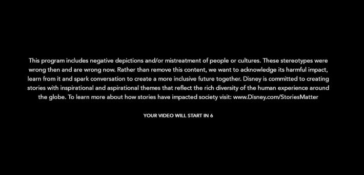 Disney Plus updates its unskippable content warnings for racism