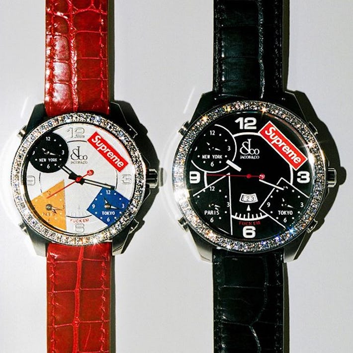 Supreme is ready to take all your money with a $14,000 diamond watch