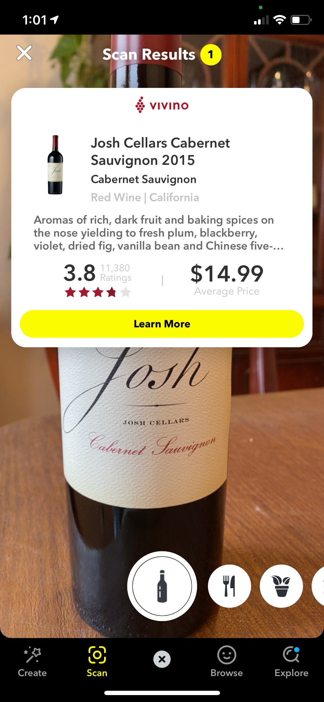 Snapchat's Wine Scan Feature With Vivino Will Make Food Pairings A Breeze