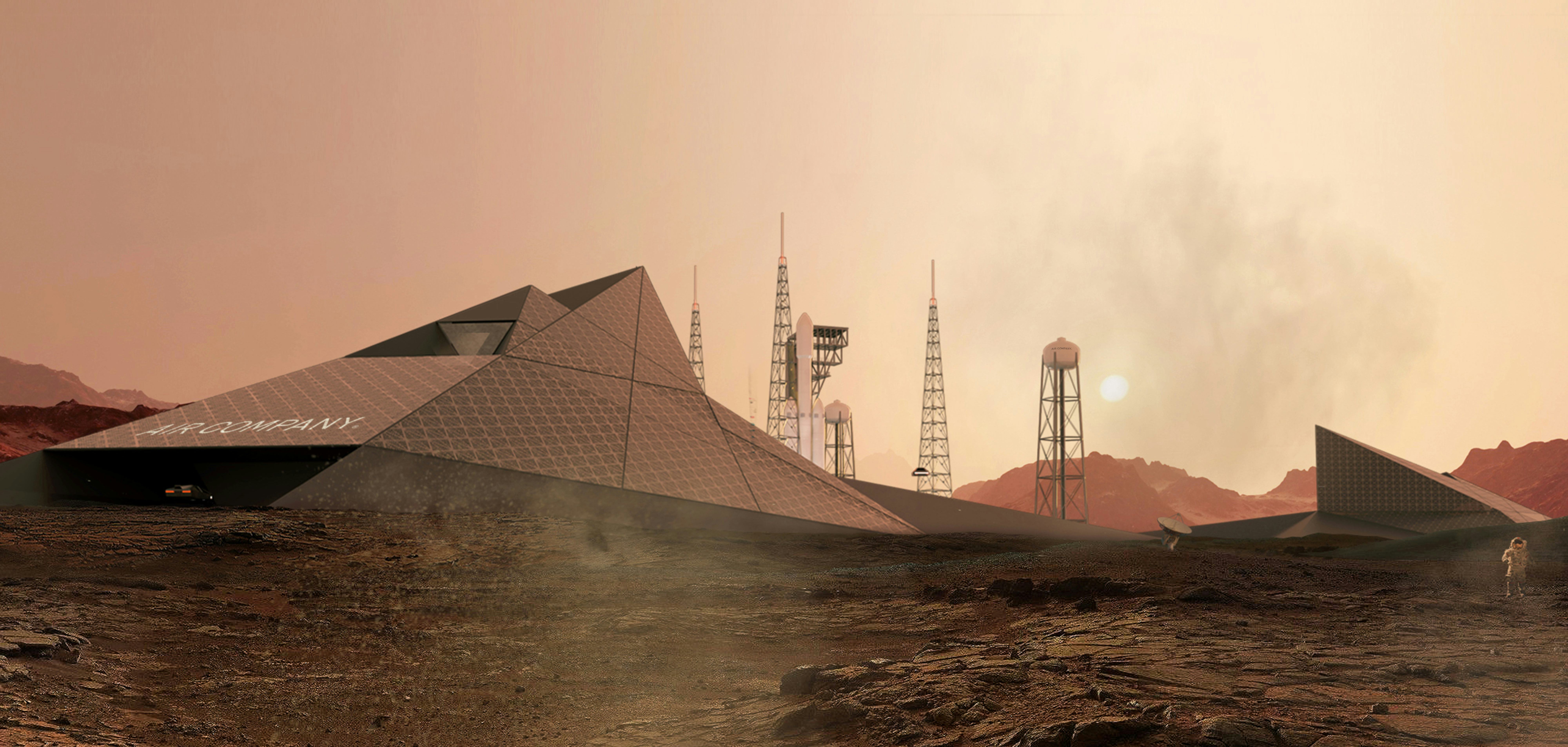 SpaceX Mars city: 4 stunning concept images show planet’s fuel station