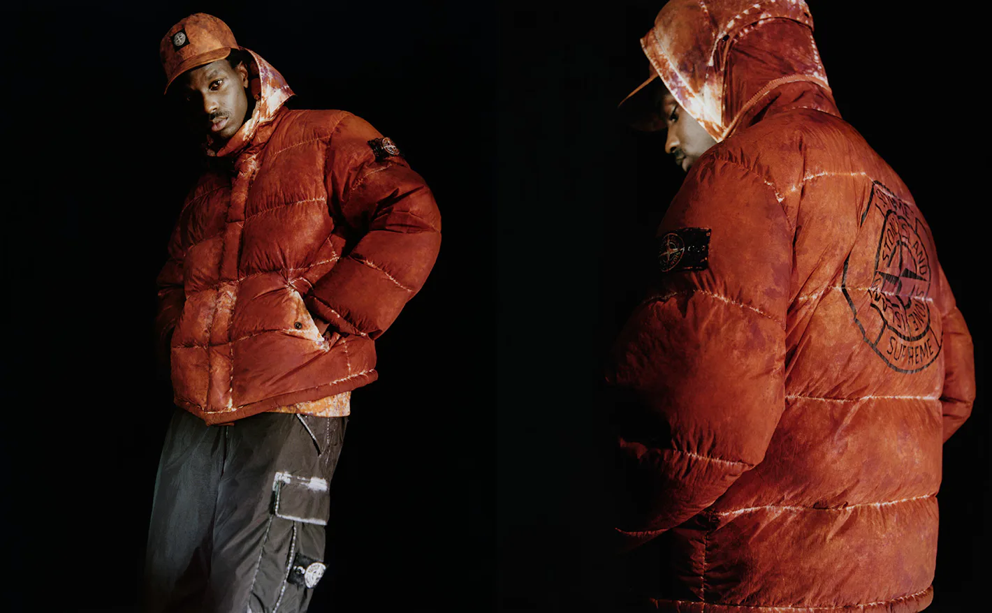 Supreme and Stone Island collab on hand-painted jackets for the rough ...