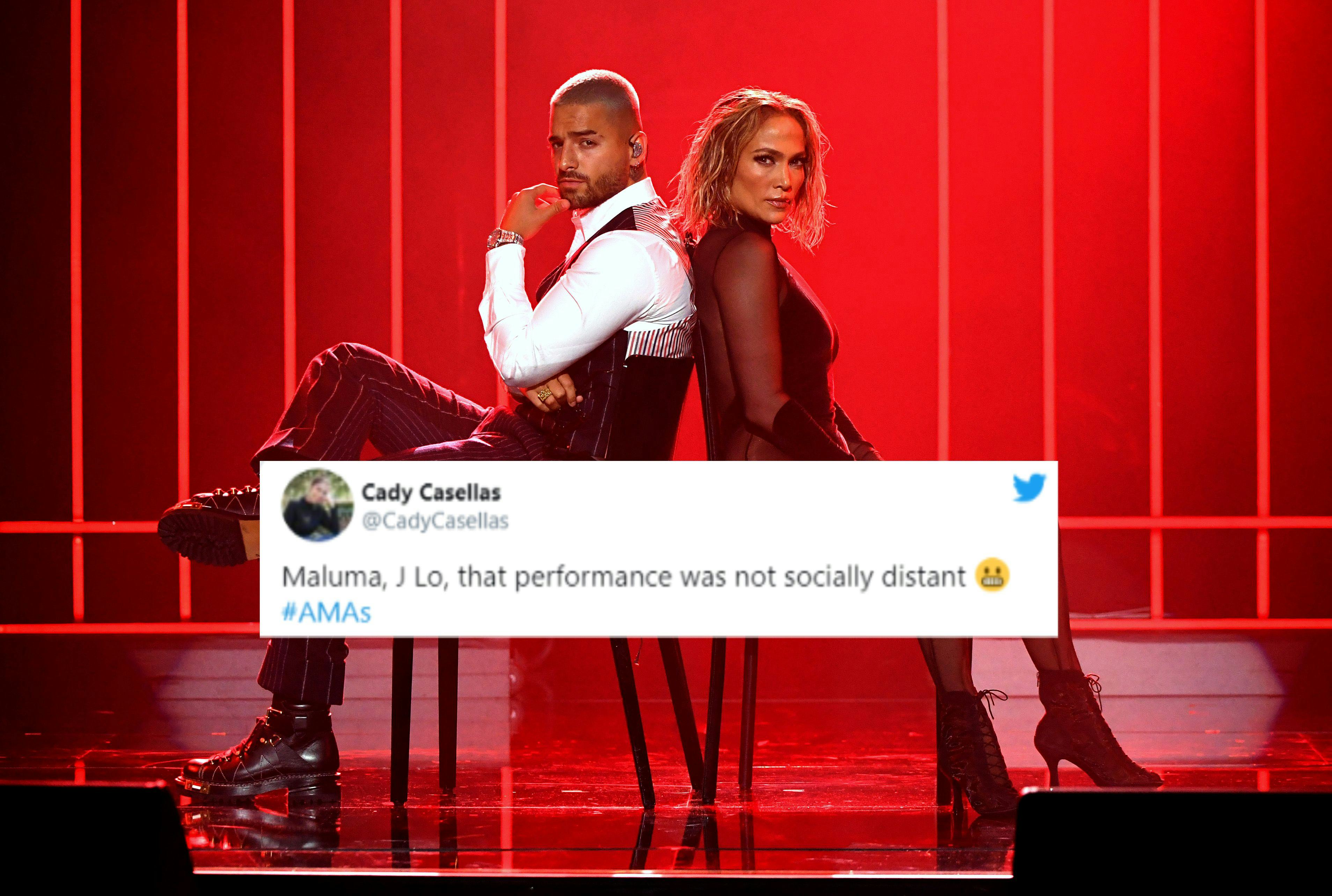 20 Tweets About J-Lo & Maluma's Sexy 2020 AMAs Performance That Will ...