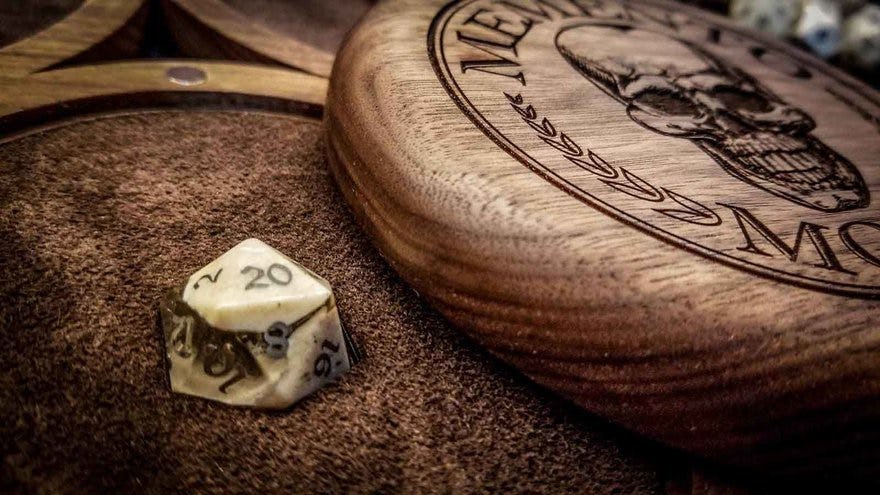Roll the ultimate death save with these dice made from human bones