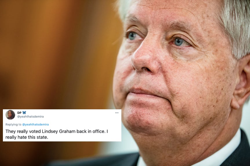 These Tweets About Lindsey Graham Winning Re-Election Are Full Of Feelings