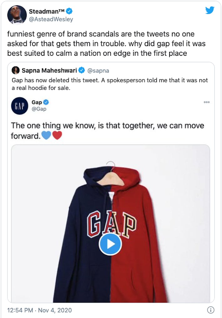 Gap tried to 'unite' Americans with a hoodie. It failed miserably.