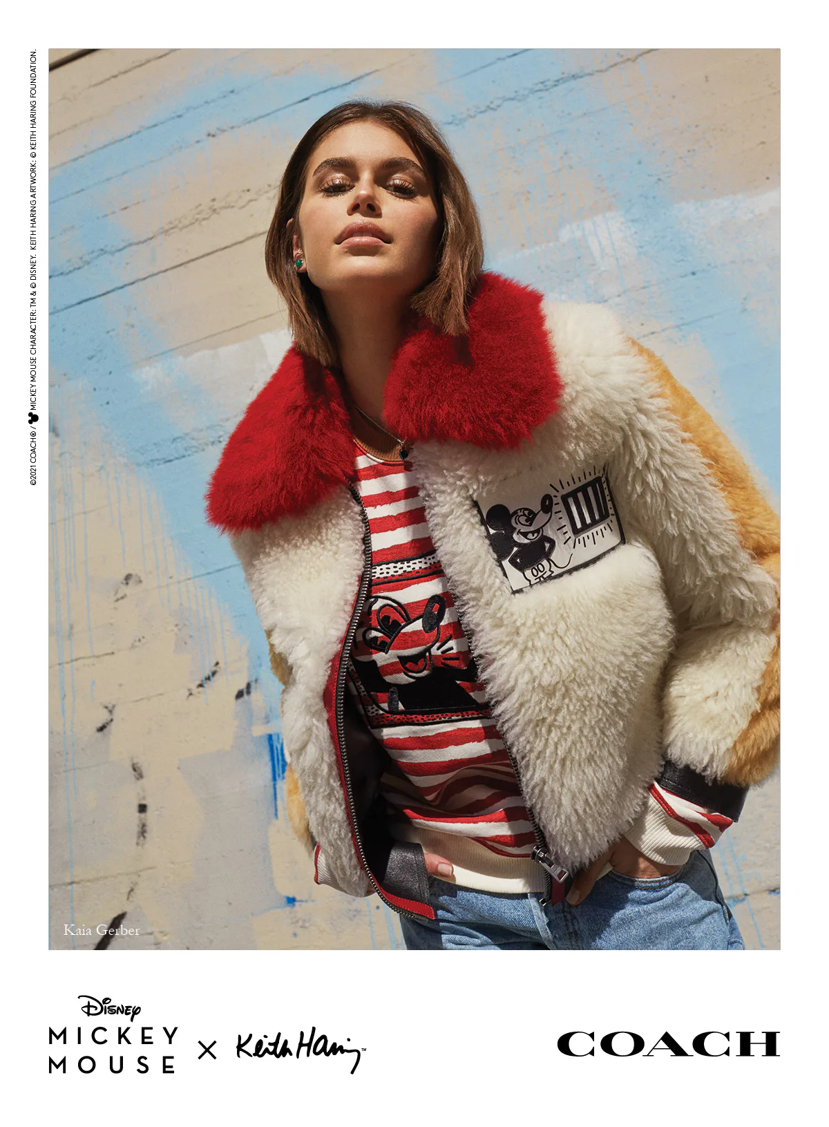 Cole Sprouse & Kaia Gerber Star In Coach's Disney x Keith Haring Campaign