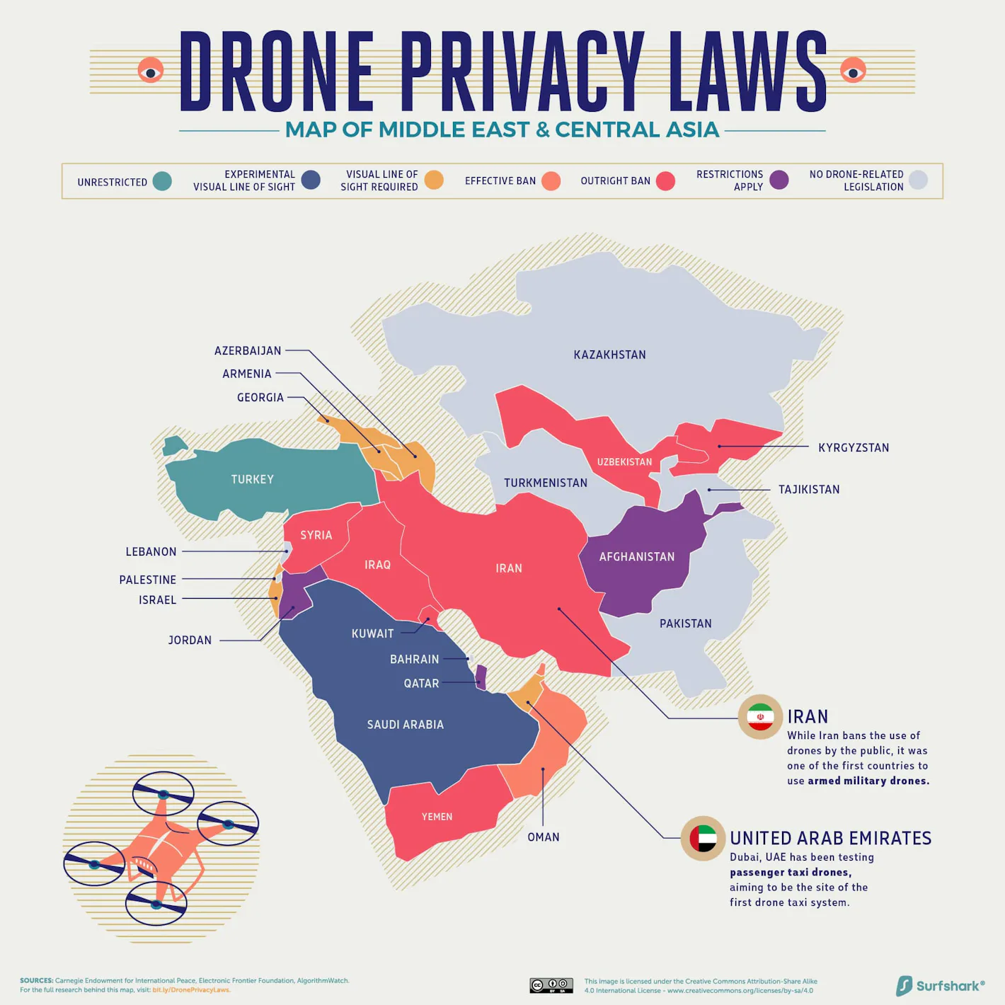 These maps make it easy to understand drone laws around the globe