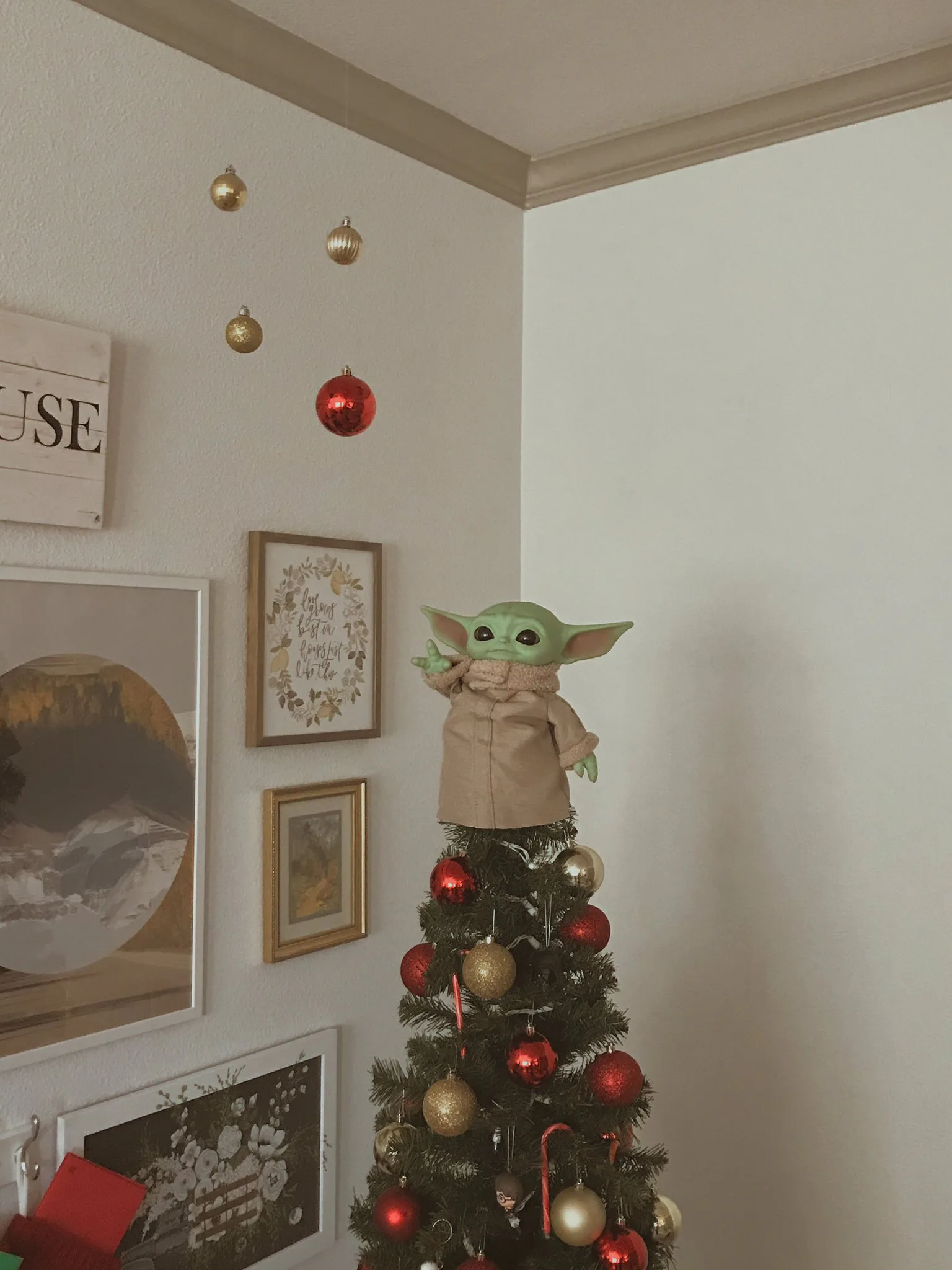 The Baby Yoda Christmas Tree Topper Trend Is So Very 2020