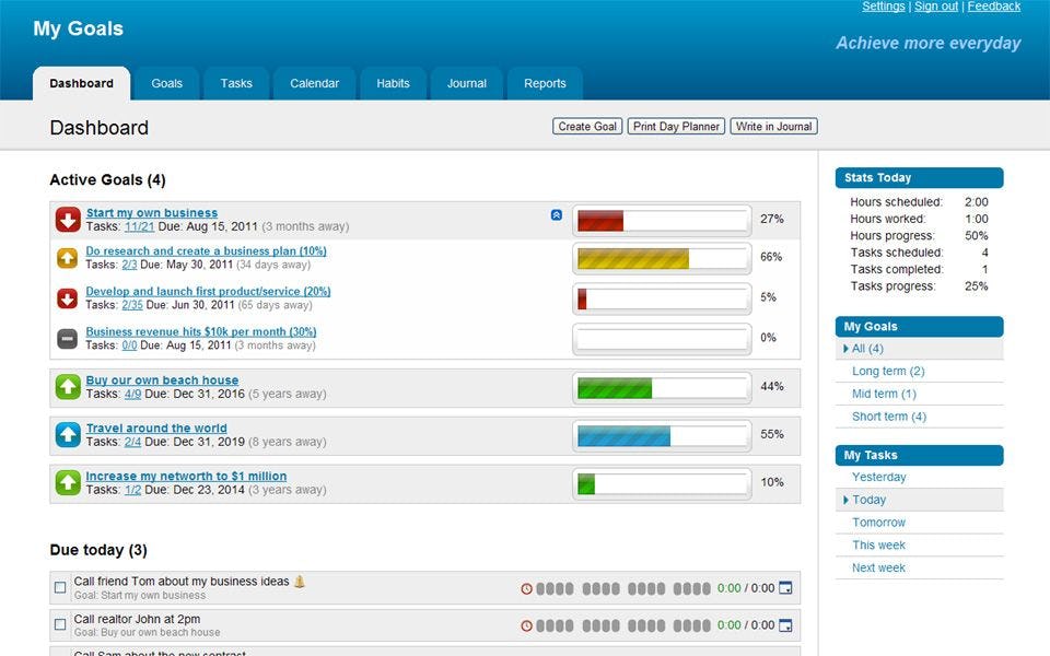 14 Goal-Setting Apps That Will Help Keep You On Track