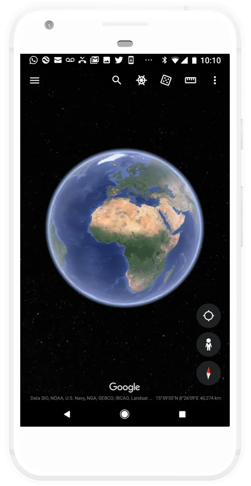 Google Earth introduces starry views for mobile users