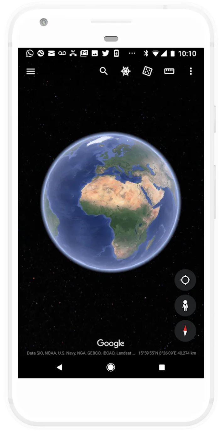 Google Earth introduces starry views for mobile users
