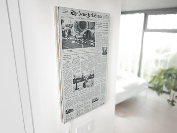 Google engineer unveils massive e-ink newspaper prototype, Paper