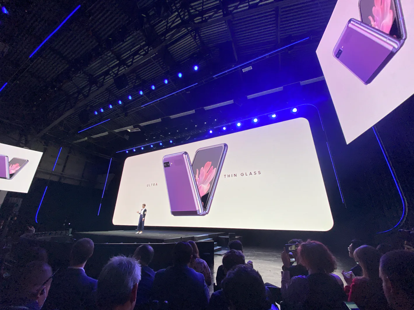 Samsung announces Galaxy Z Flip with the world's first foldable glass ...