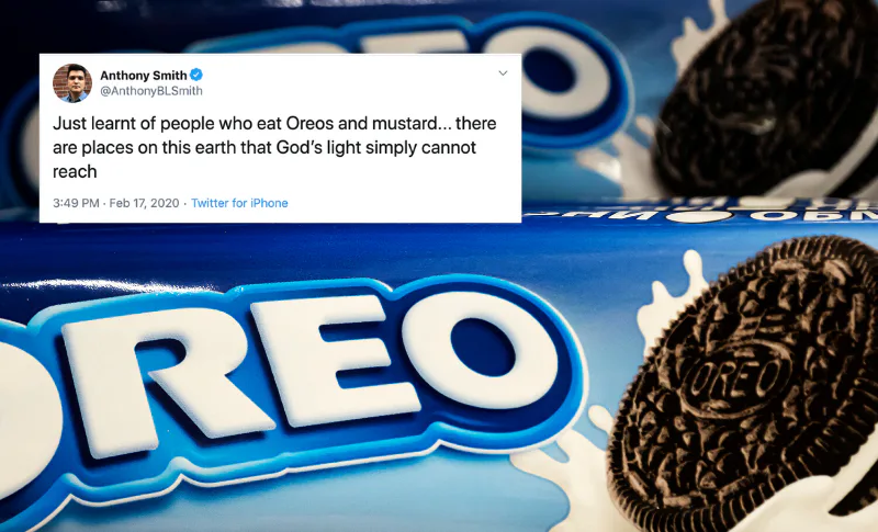 These Tweets About Dipping Oreos In Mustard All Ask The Same Question