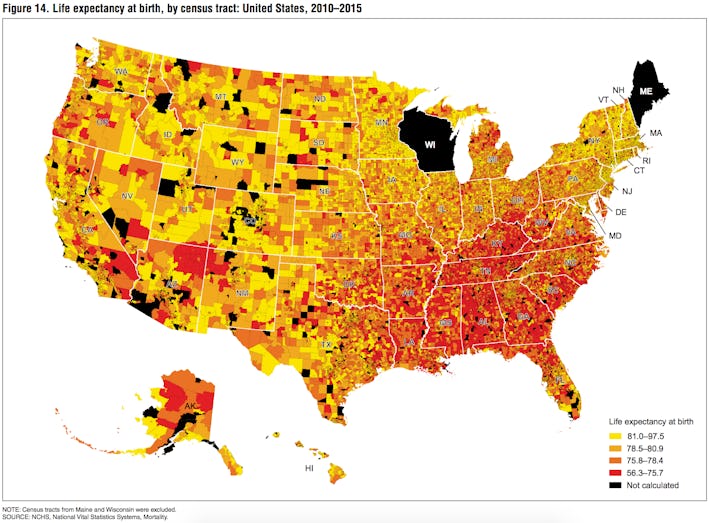 This U.S. map could predict your lifespan