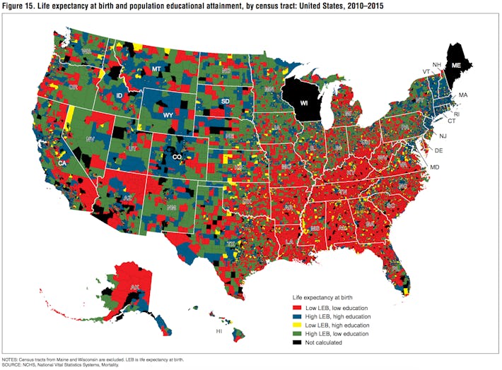 This U.S. map could predict your lifespan