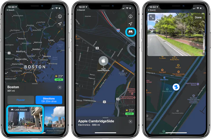 Apple Maps 'Look Around' expands to Boston, D.C., and Philly