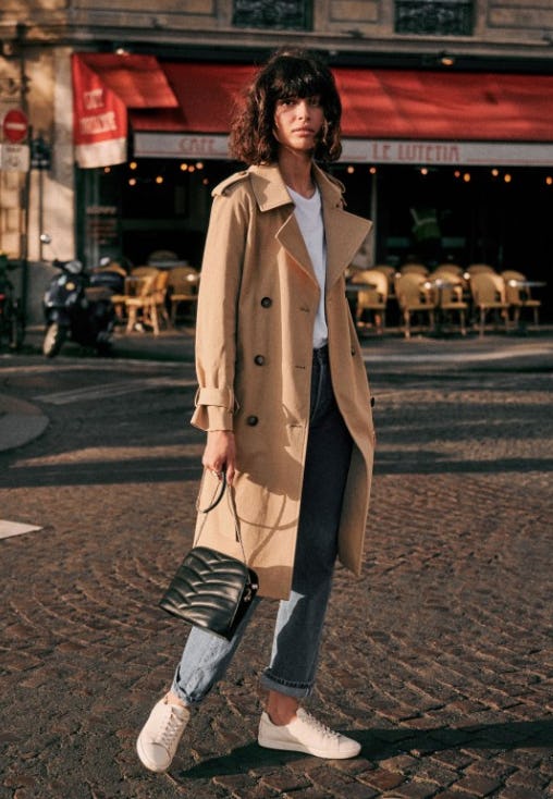 Sézane's Classic Trench Coat Is (Finally) Back & It's Totally Worth The ...