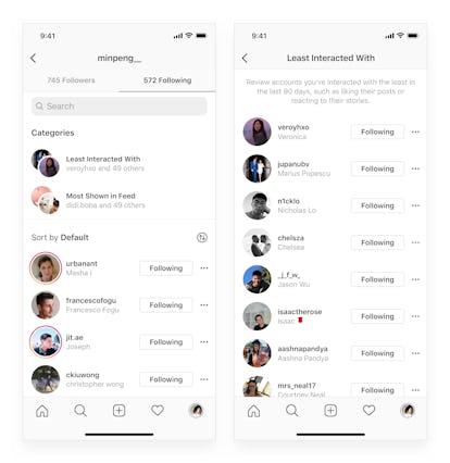 How To Organize Who You Follow On Instagram With Its New Sorting Feature