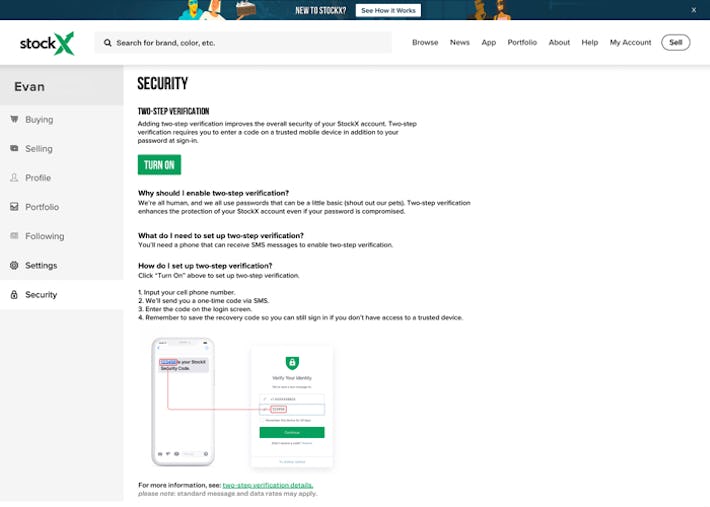 Sneaker reseller StockX finally adds two-factor authentication