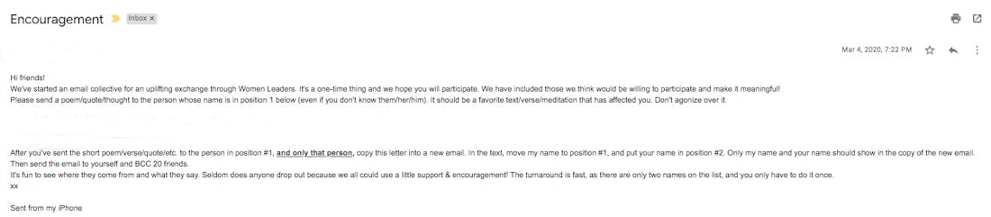 How Did We, As A Society, Allow Chain Letters To Become Cool Again?