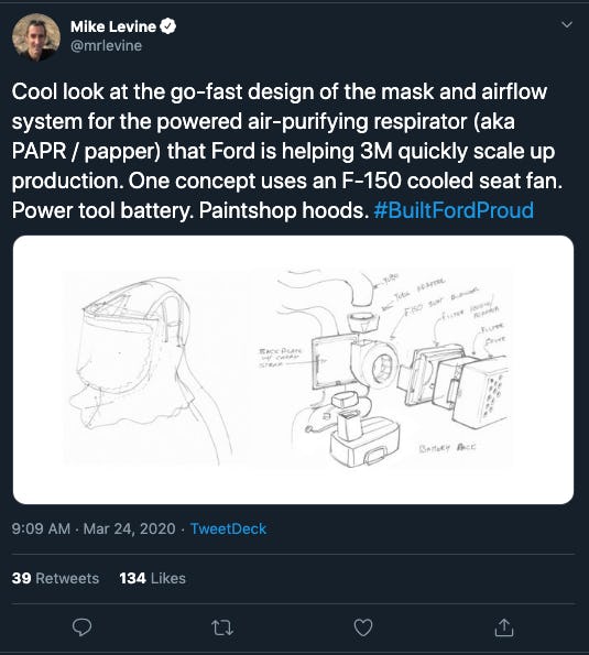 Ford and 3M are combining to make 100,00 respirators. They're calling ...
