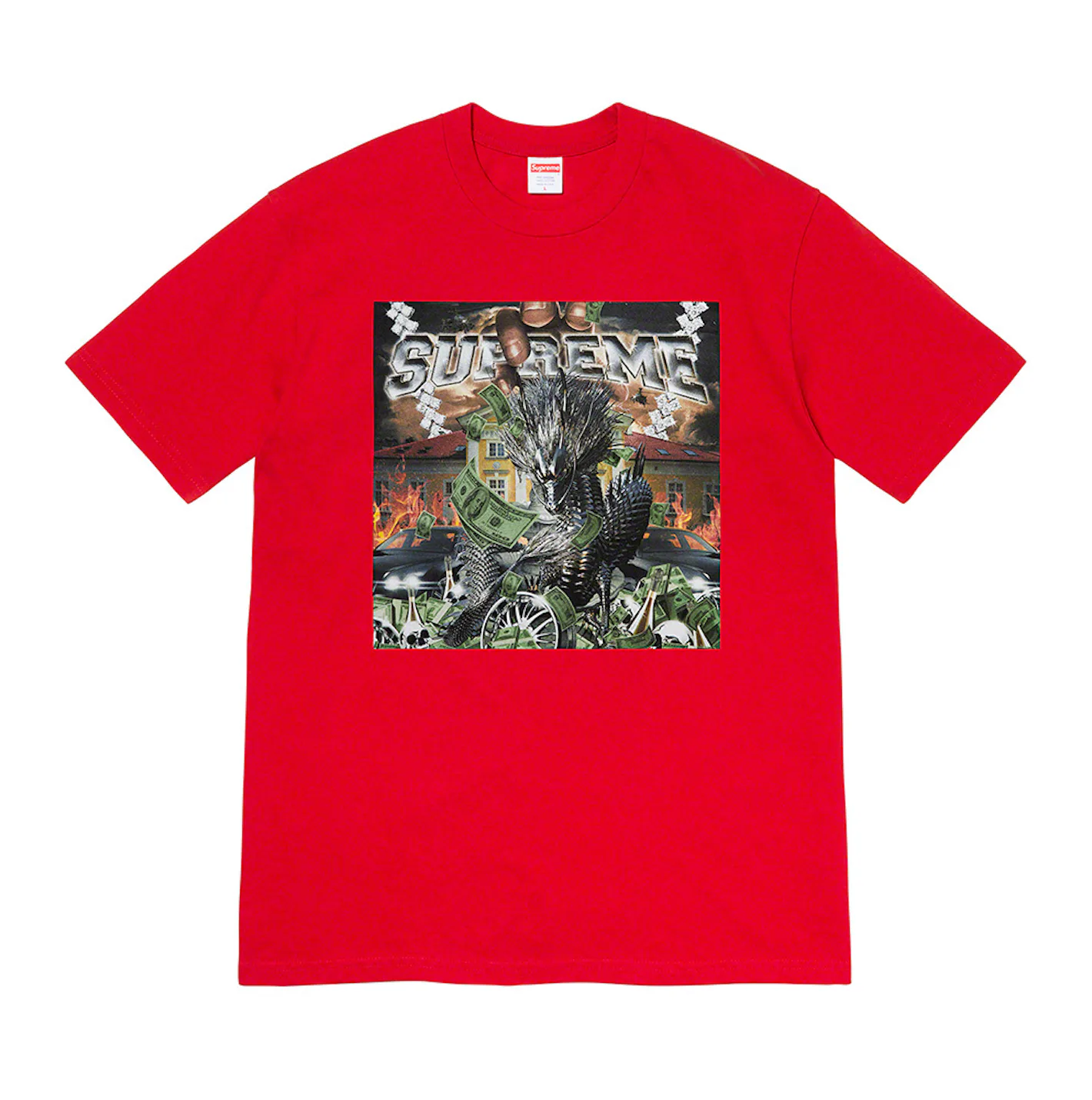 Supreme's seasonal tees include a graphic straight from the Cash Money era