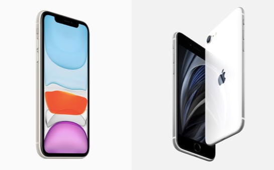 The 2020 iPhone SE Vs. iPhone 11 Highlights A Couple Major Differences