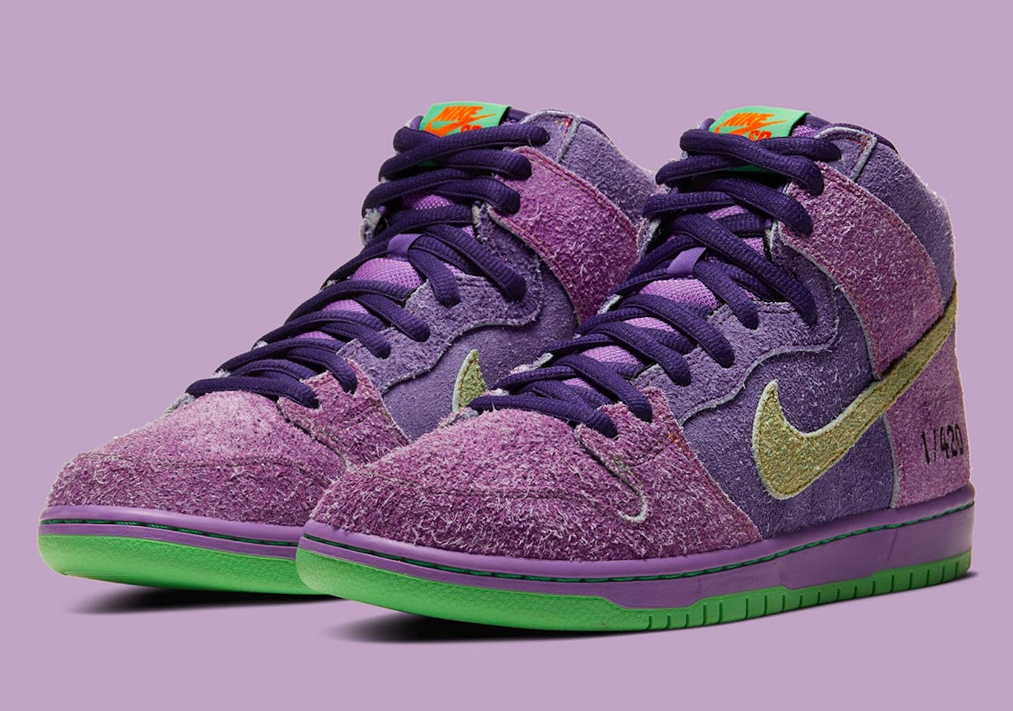 Nike SB packs a purple haze '420' Dunk High, and of course it's limited ...
