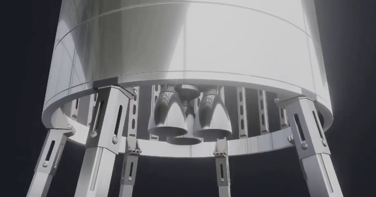 Spacex Starship New Video Shows Spider Like Legs That Will Land On Mars