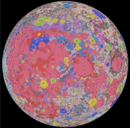 The Moon looks like a celestial jawbreaker in this detailed map of its ...