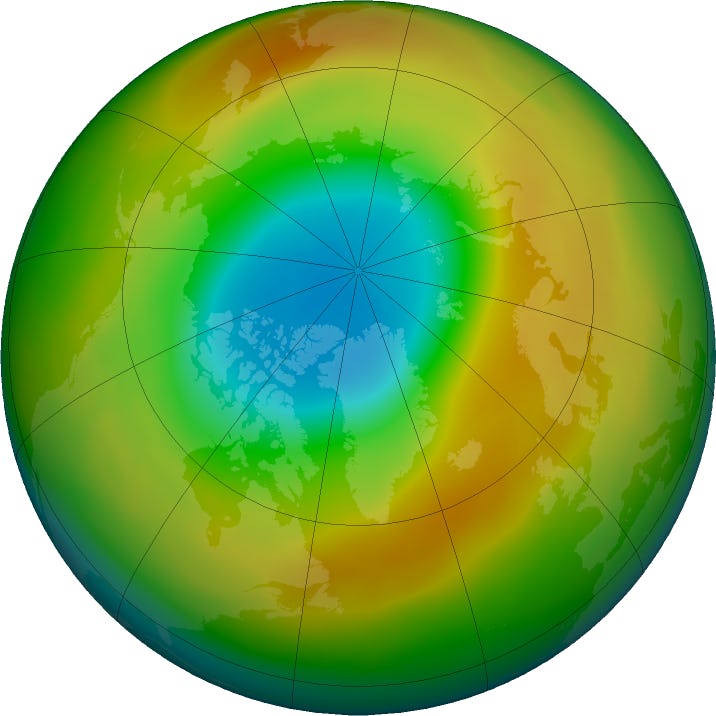Satellites spot the largest hole in the ozone layer over the Arctic ...