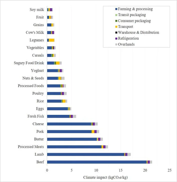 How the climate impact of beef compares with plant-based alternatives