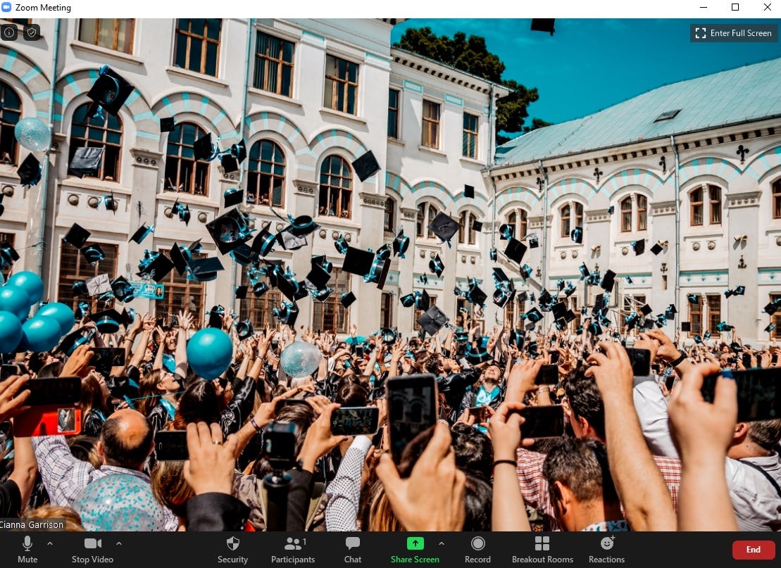 These 12 Graduation Zoom Backgrounds Will Upgrade Your Remote Celebration