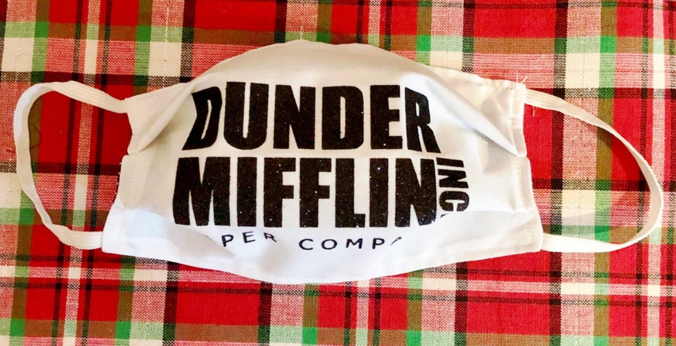 10 'The Office' Face Masks On Etsy For Social Distancing Dunder Mifflin ...