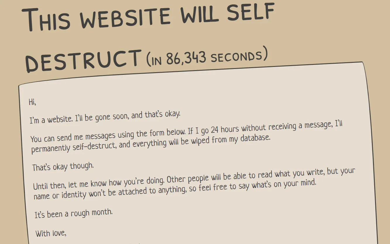 "This Website Will Self-Destruct" is the website we need in the chaos ...