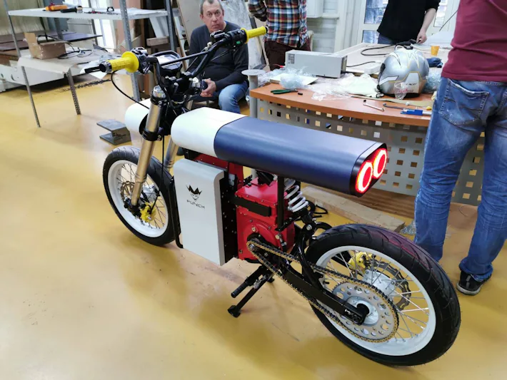 The Punch Moto is an electric motorcycle for Marxists who read 'Us Weekly'